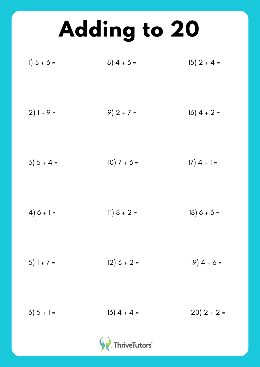 Year 2 Maths Worksheets - Thrive Education Australia