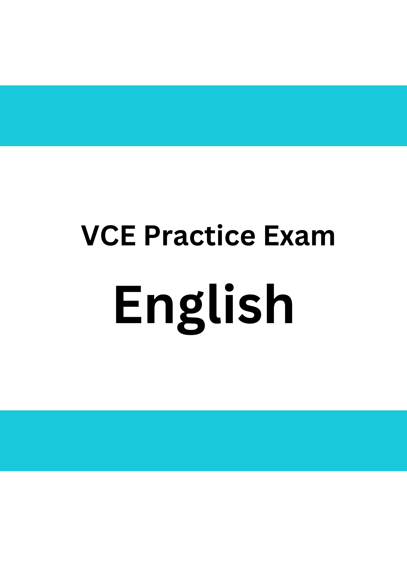 VCE English Practice Exam ThriveTutors Online Tutoring Platform VCE English Practice Exam ThriveTutors Online Tutoring Platform