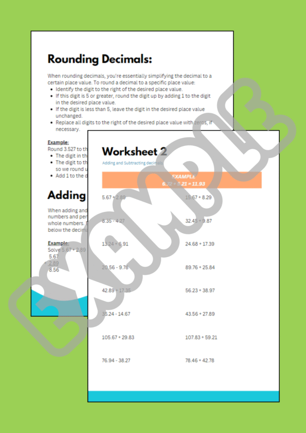Decimals: Rounding, Adding, Subtracting & Multiplying - Thrive ...