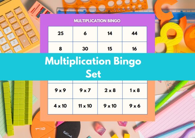 Multiplication Bingo Set